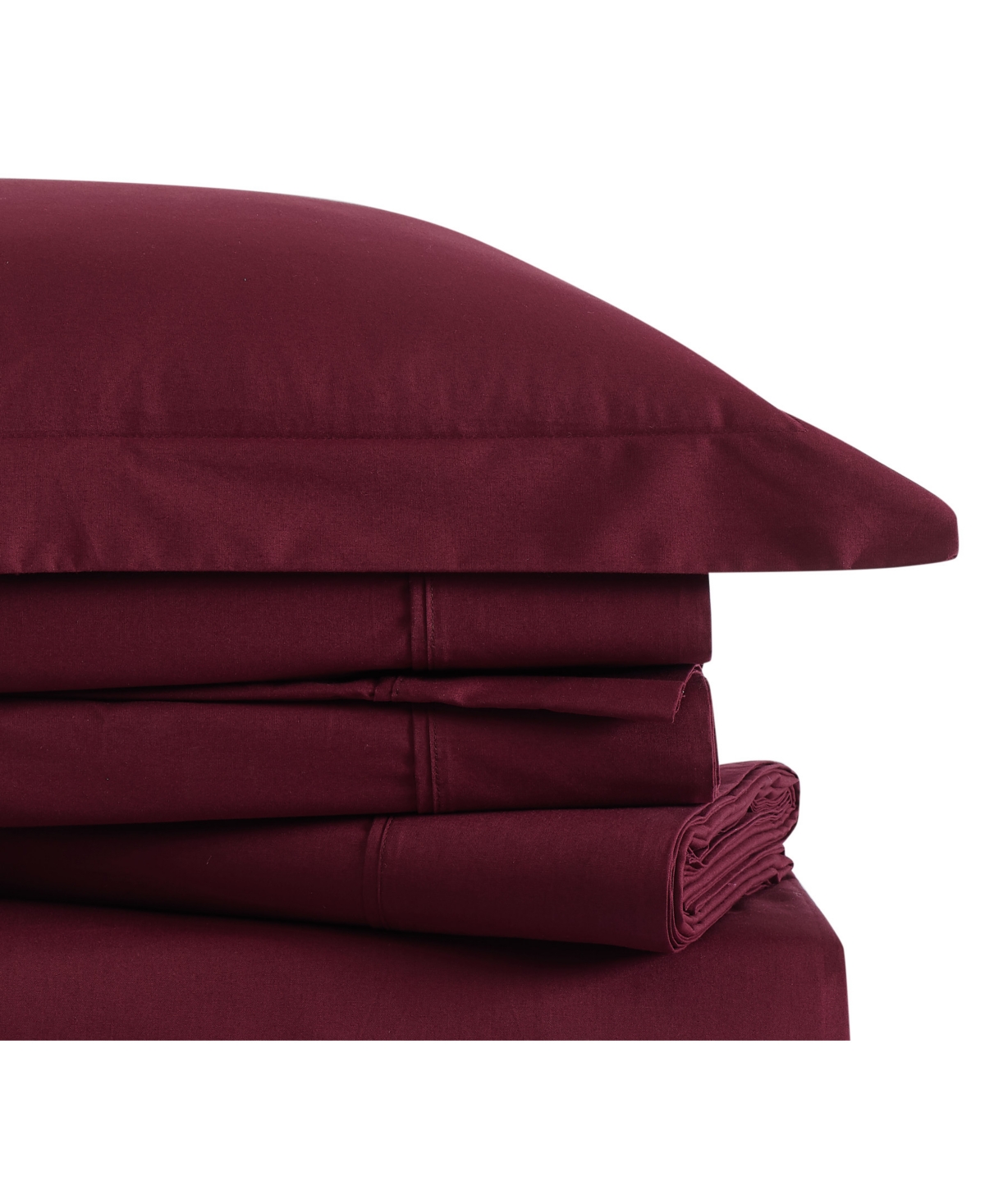 Click here for Brooklyn Loom Solid Cotton Percale 4-Pc. Sheet Set... prices