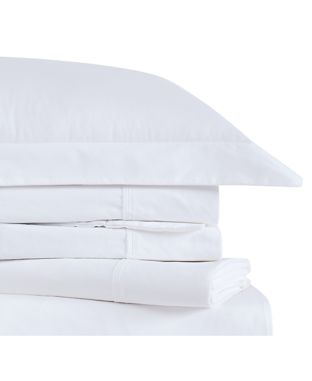 Click here for Brooklyn Loom Solid Cotton Percale 4-Pc. Sheet Set... prices