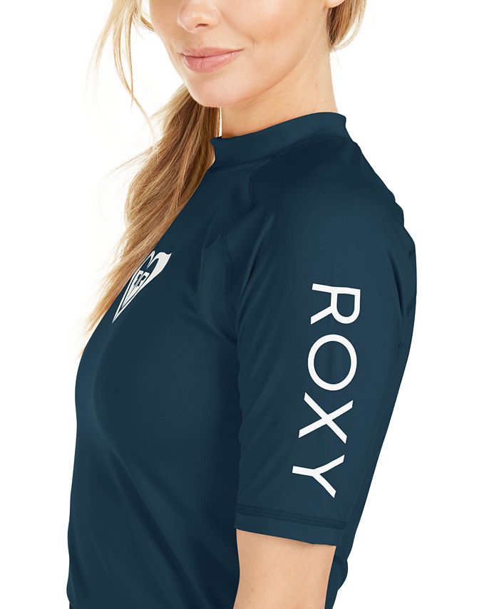 Roxy Juniors' Whole Hearted Short Sleeve Rash Guard & Reviews ...
