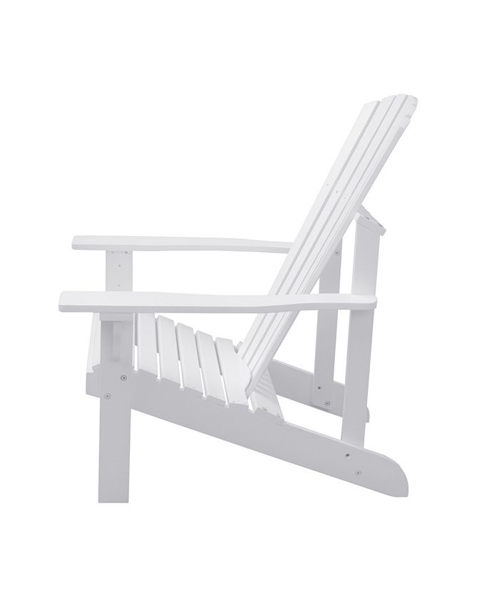 VIFAH Bradley Outdoor Patio Wood 2-Piece Conversation Set - Macy's