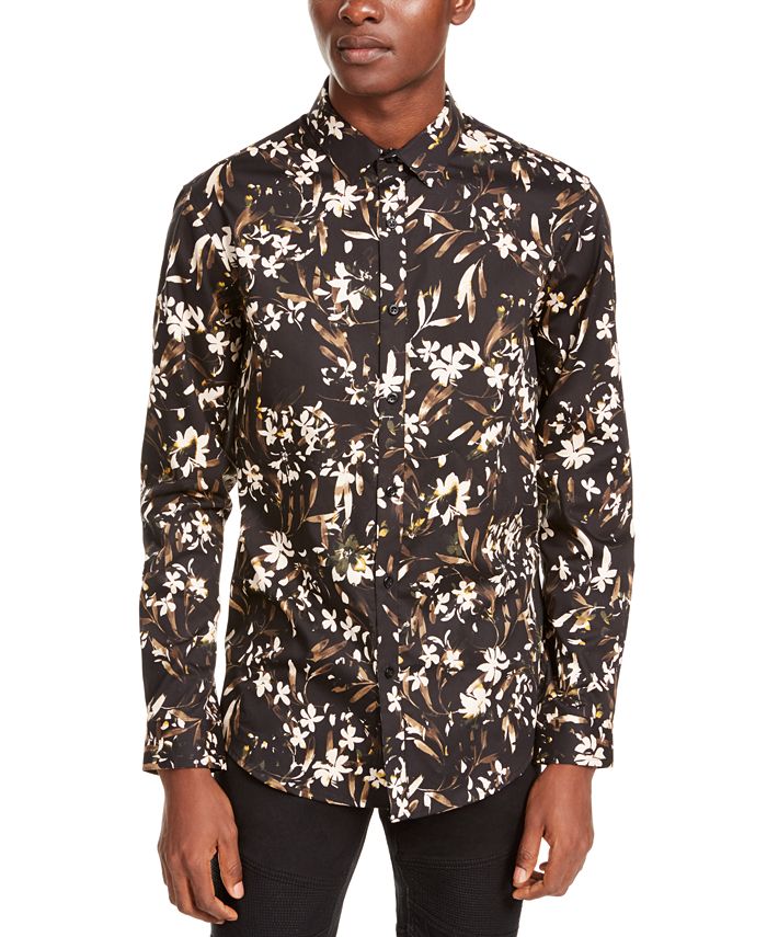 INC International Concepts INC Men's Dominic Tropical Print Shirt ...