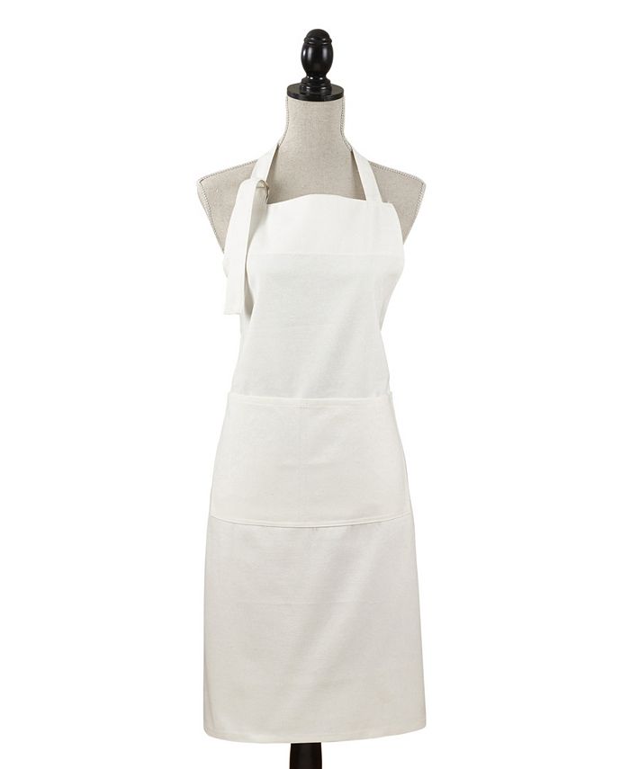 Saro Lifestyle Classic Cuisine Denim Pocket Apron - Macy's
