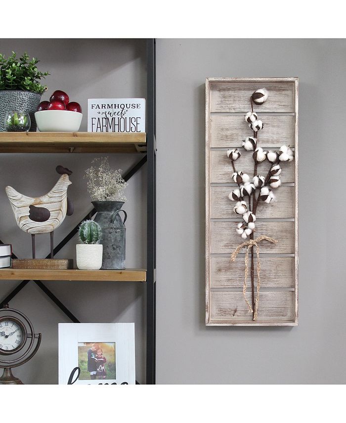 Stratton Home Décor Stratton Home Decor Cotton Stem Panel Wall Decor ...