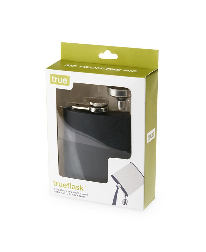 True Brands Flask Matte Black Flask, 6 Oz - Macy's