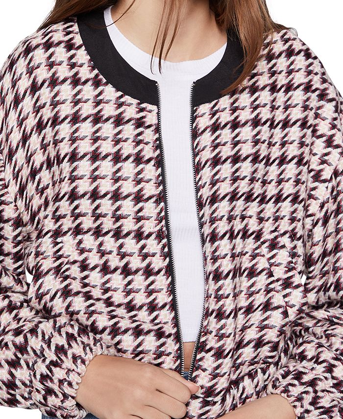 BCBGeneration Tweed Bomber Jacket - Macy's