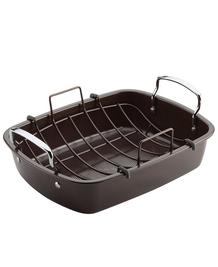 Circulon Nonstick 17" x 13" Roaster with U-Rack & Reviews - Cookware ...