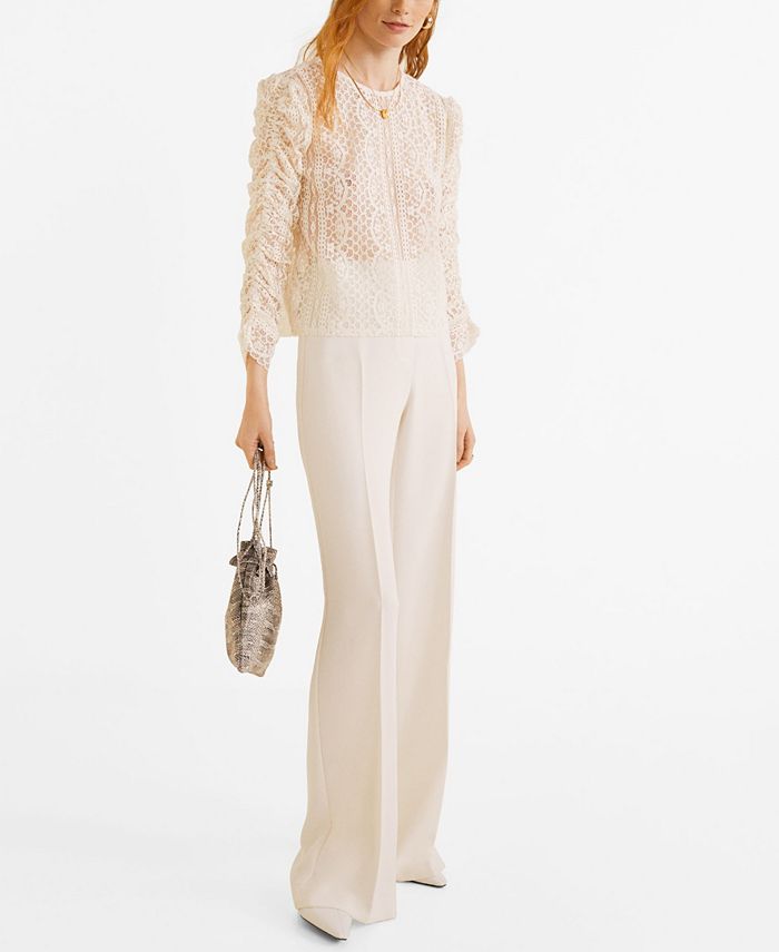 MANGO Lace Blouse - Macy's