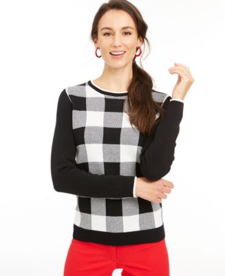 Charter Club Buffalo Check Family Sweater, Created for Macy's - Macy's