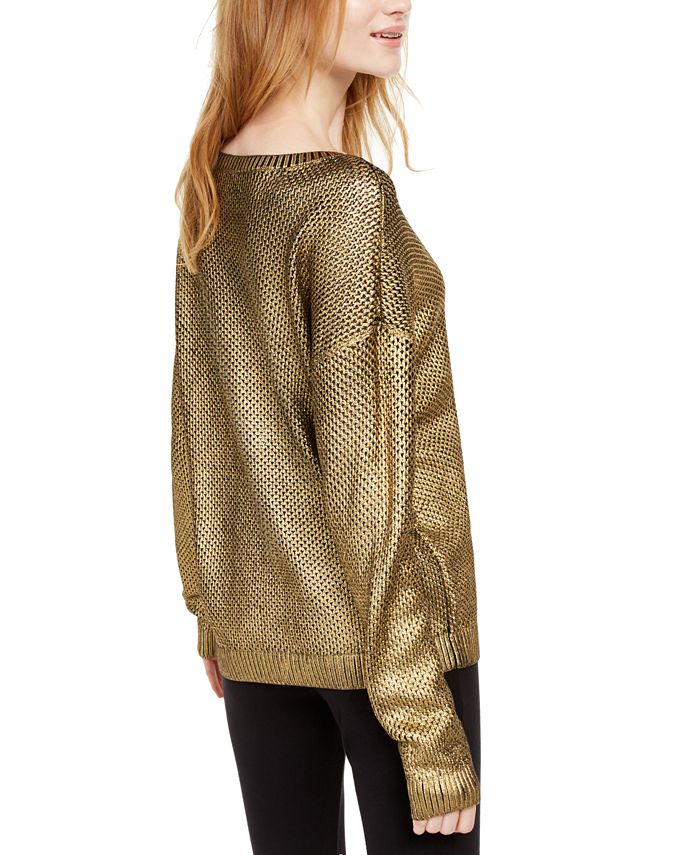 INC International Concepts INC Metallic Pointelle Sweater, Created for ...