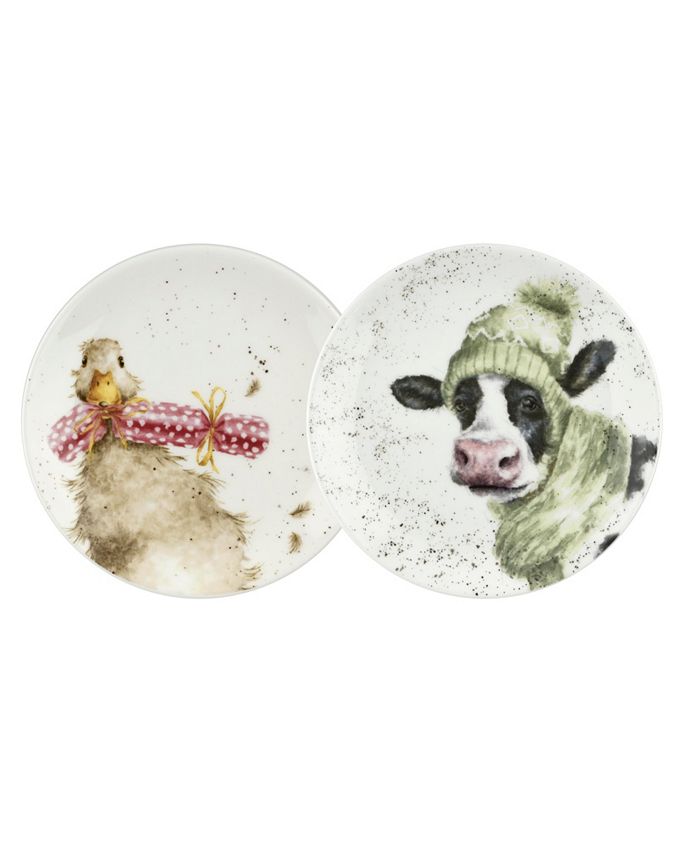Wrendale Designs Wrendale Coupe Plate Set (Duck & Cow) - Macy's