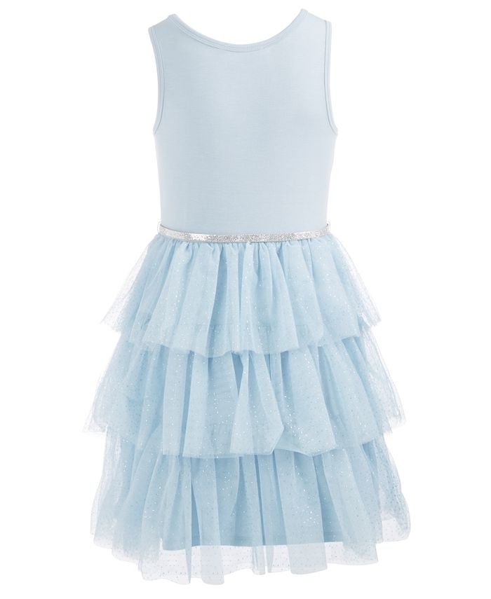 Beautees Big Girls 2-Pc. Faux-Fur Snowflake Jacket & Tiered Dress Set ...