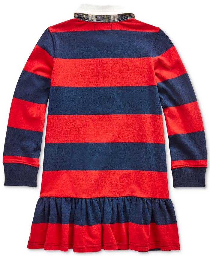 Polo Ralph Lauren Toddler Girls Rugby Jersey Dress - Macy's