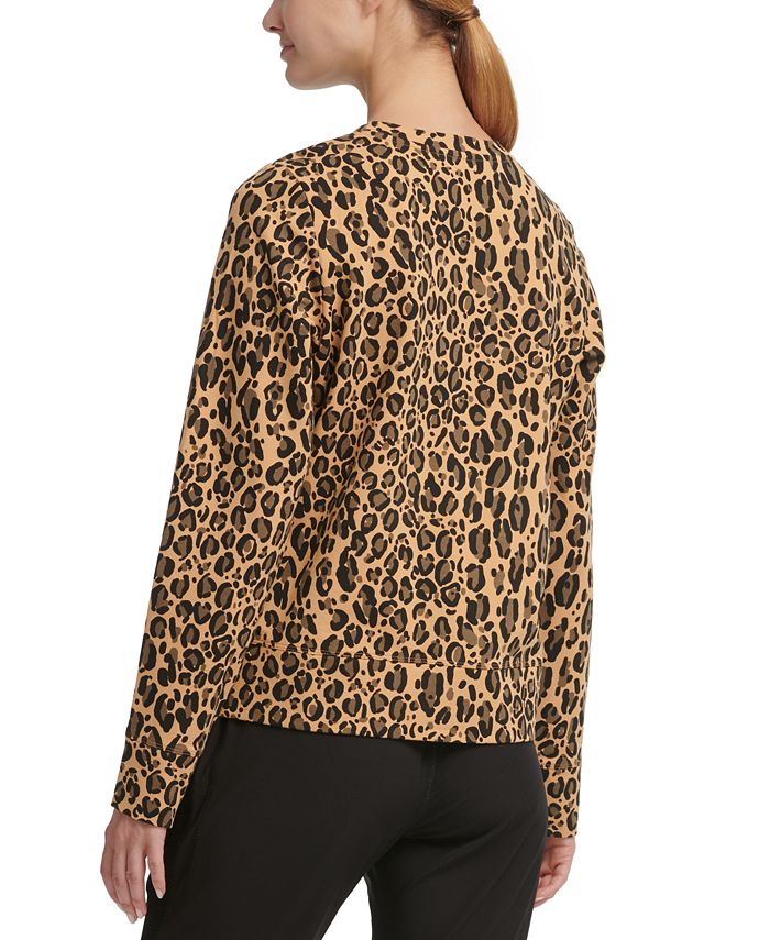 DKNY Sport Leopard-Print Top - Macy's
