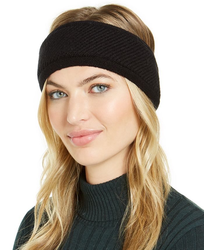 Echo 23 Echo Stitched Headband with Faux Fur Lining - Macy's