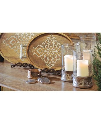 The GG Collection Large 25.5-Inch Long Wood and Metal Heritage ...