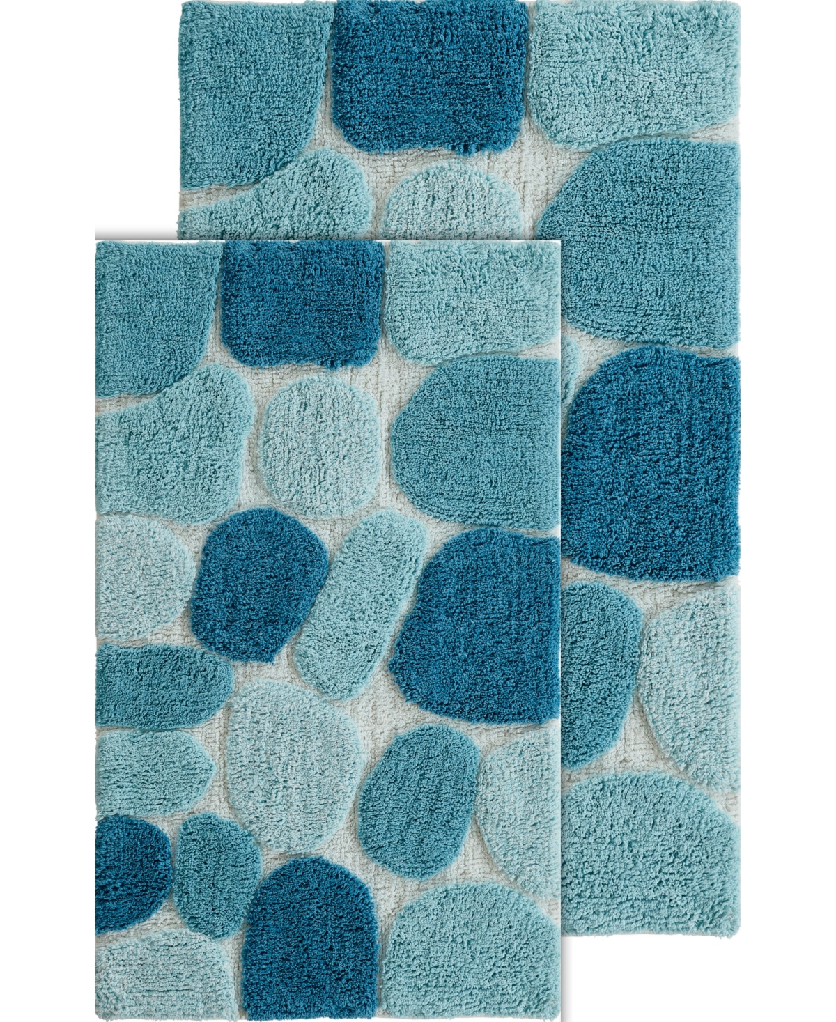 Click here for Chesapeake Pebbles 2 Piece Bath Rug Set - Blue prices