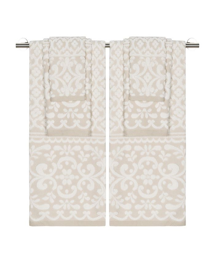 Caro Home Emma 100% Cotton 6-Pc. Towel Set - Macy's