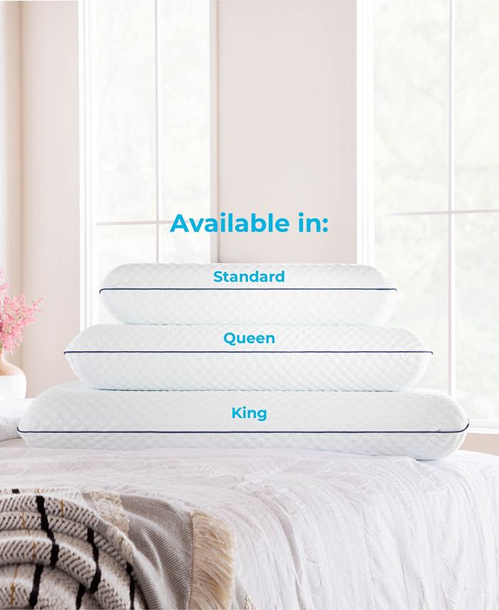 Linenspa AlwaysCool Gel Memory Foam Pillow, Queen - Macy's