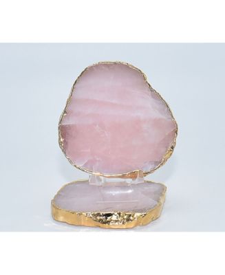 Nature's Decorations - Luxury Rose Quartz Coasters, Set of 2 - Macy's