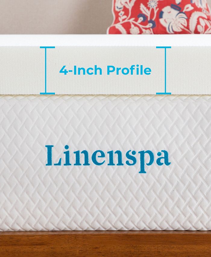 Linenspa 4" ActiveRelief Memory Foam Mattress Topper, Queen - Macy's