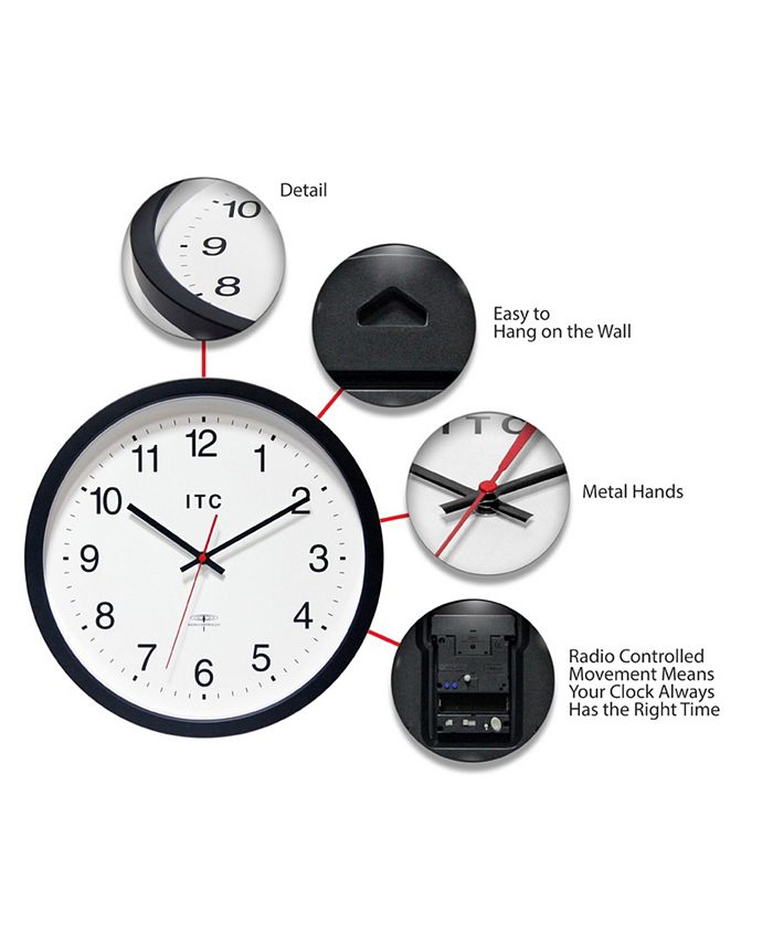 Infinity Instruments Round Wall Clock - Macy's