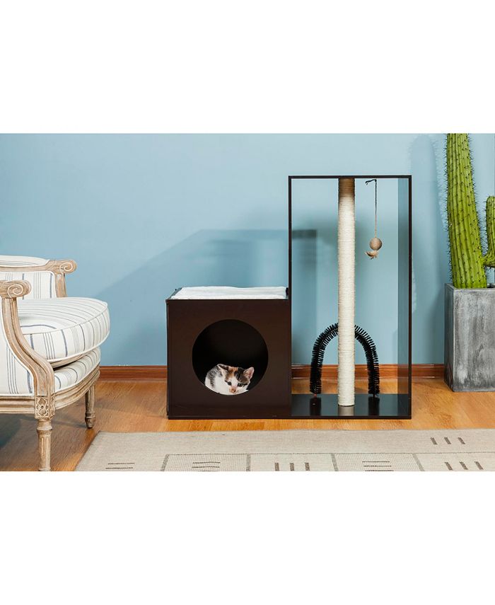 Elegant Home Fashions Modern Cat Play Cube Tower - Macy's