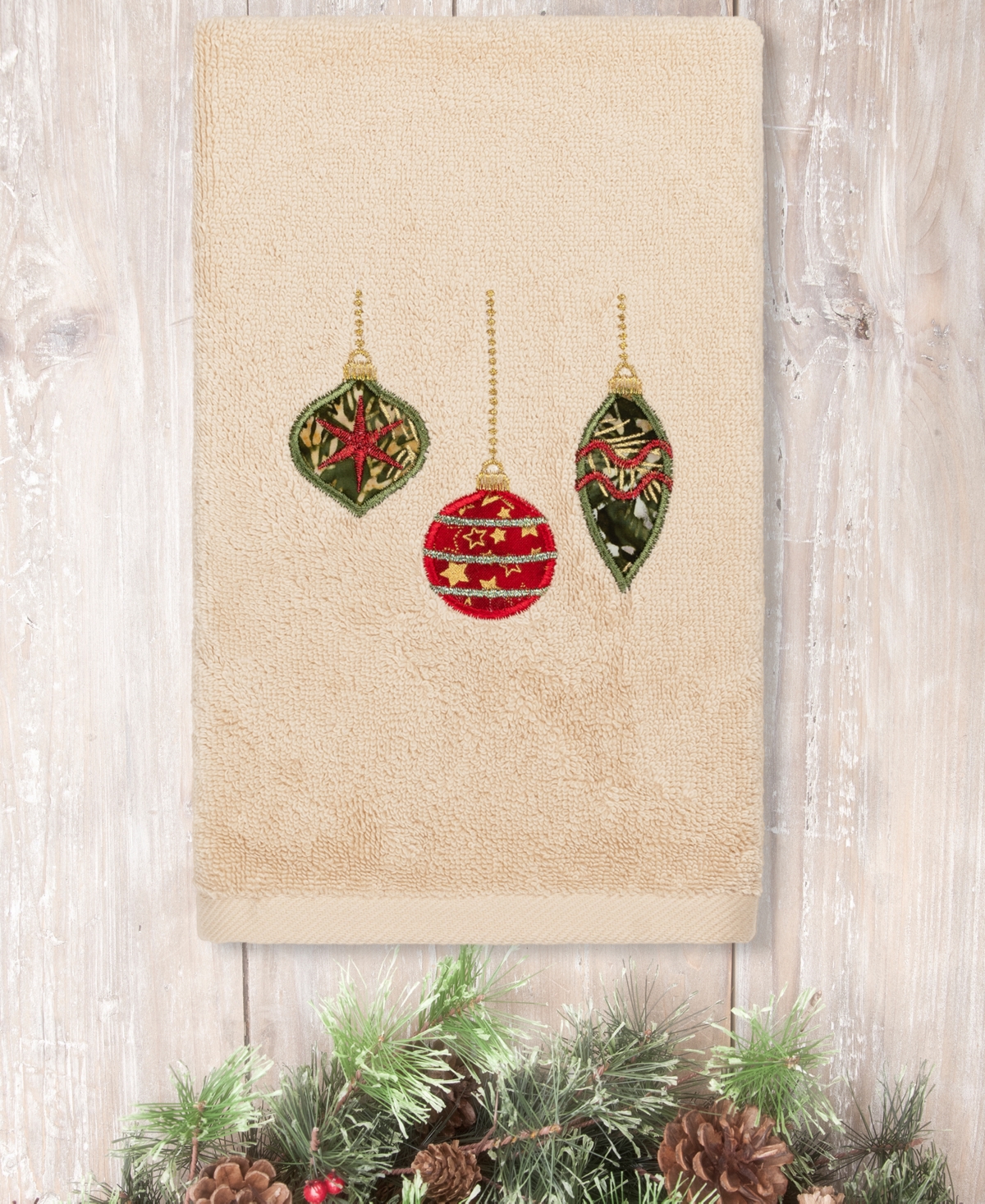 Click here for Linum Home Christmas Ornaments Embroidered 100 Tur... prices