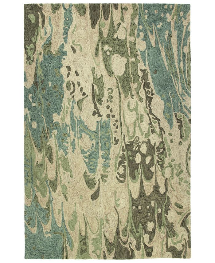 Kaleen Marble MBL05-50 Green 3'6" x 5'6" Area Rug - Macy's
