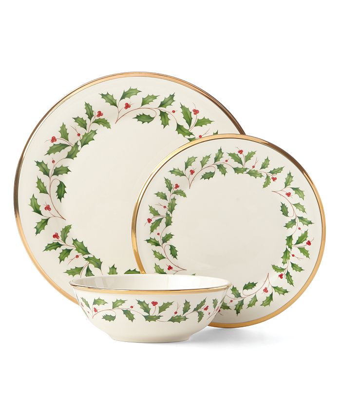 Lenox Holiday 3-Piece Place Setting - Macy's