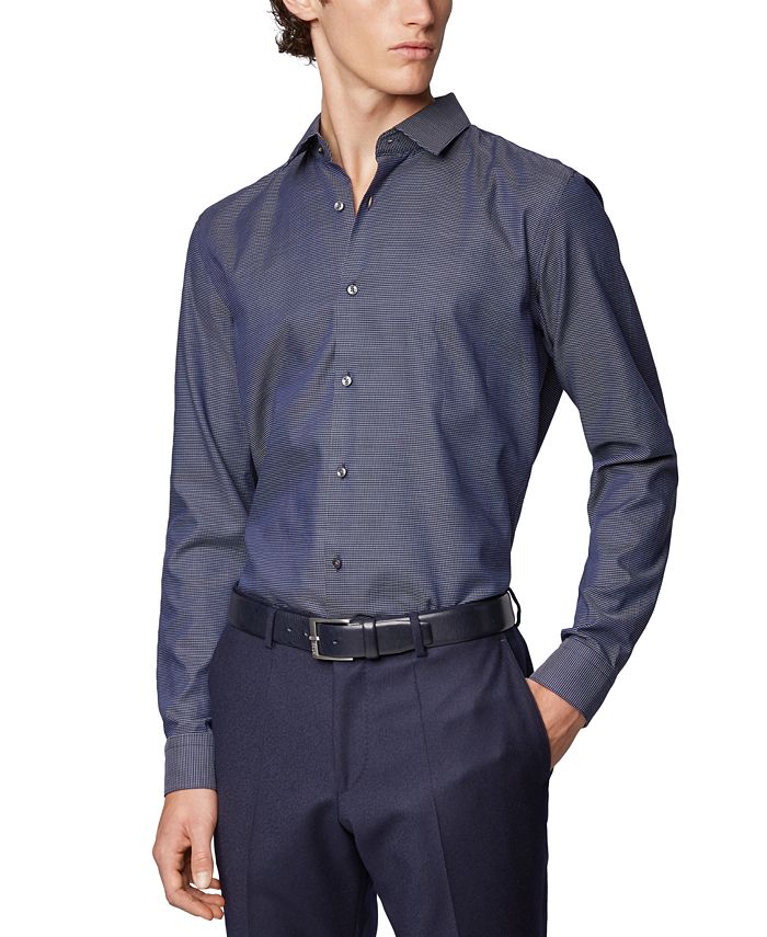 Hugo Boss BOSS Men's Isko Slim-Fit Shirt - Macy's