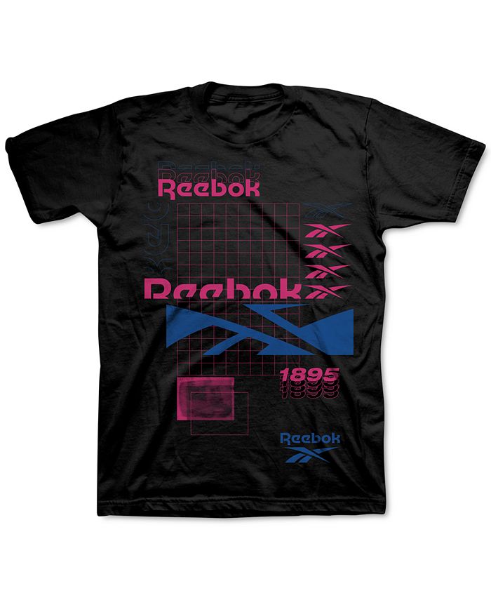 Reebok Men's Logo Repeat Graphic T-Shirt - Macy's