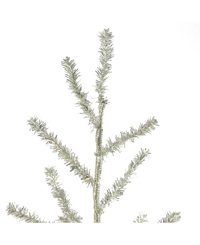 Northlight 3' Silver Tinsel Twig Artificial Christmas Tree - Unlit - Macy's