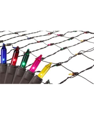 Northlight 2' x 8' Multi-Color Mini Tree Trunk Wrap Christmas Net ...