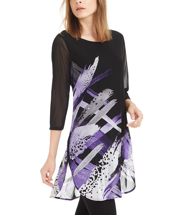 Alfani Petite Printed Super Tunic, Created For Macy's - Macy's