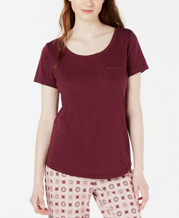 Charter Club Crew Neck Knit Pajama Top, Created for Macy's - Macy's