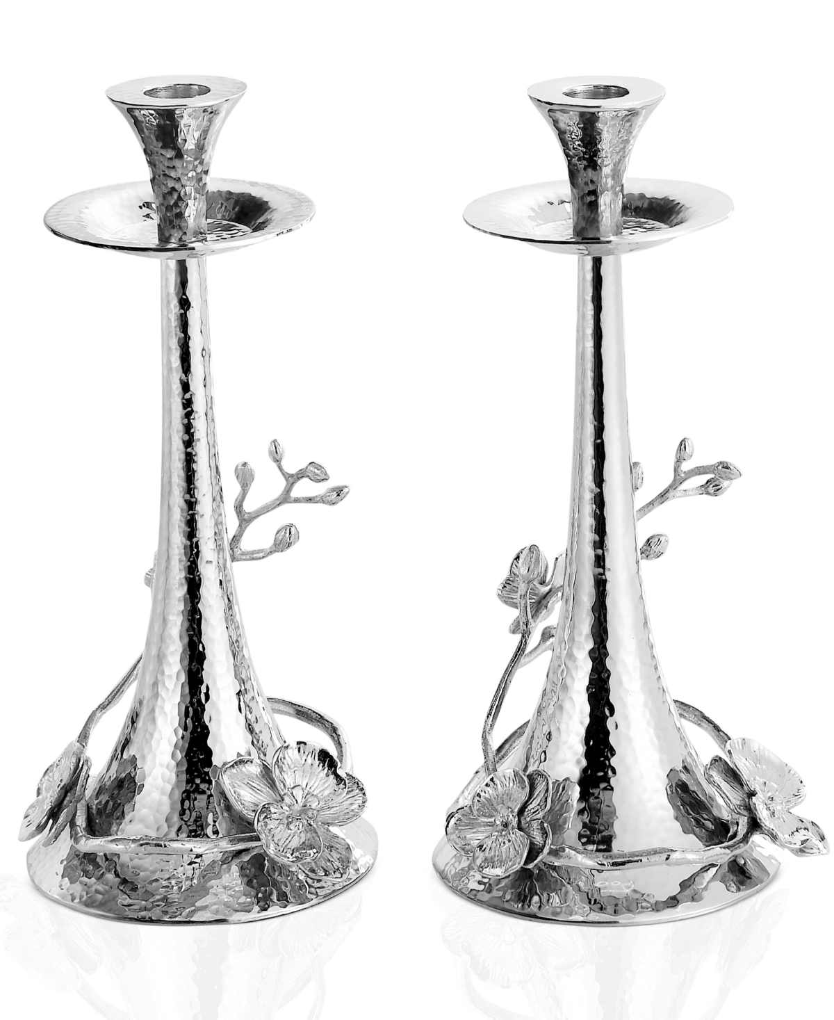 Click here for Michael Aram Set of 2 White Orchid Candlesticks prices