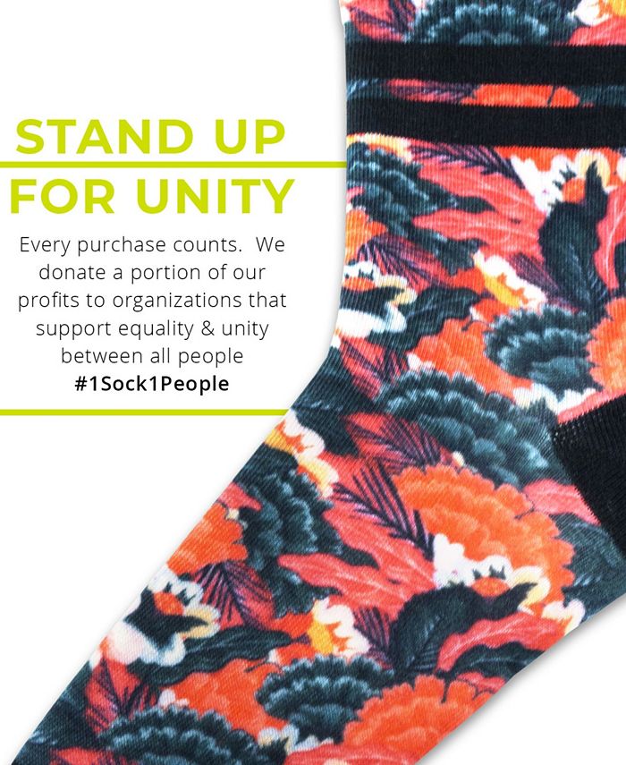 UNISOX Unisex Tropical Flower Colorful Quarter Socks - Macy's
