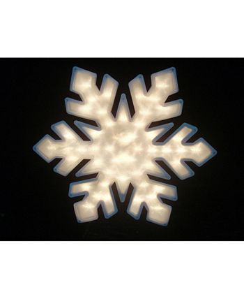 Northlight 20" Lighted Snowflake Christmas Window Silhouette Decoration ...