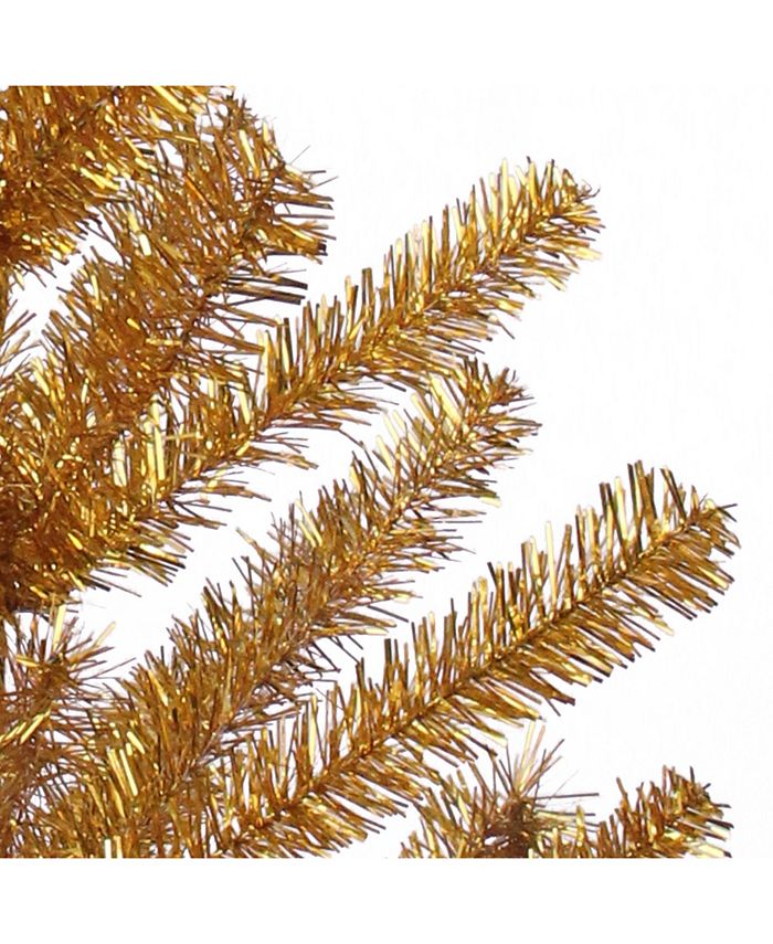 Northlight 3' Gold Tinsel Pine Artificial Christmas Twig Tree - Unlit ...
