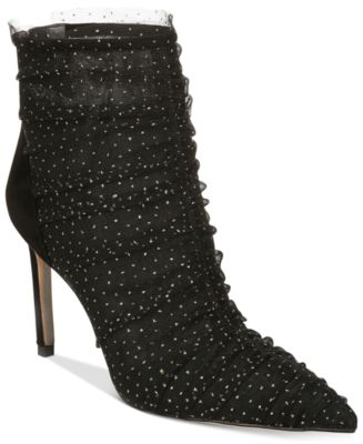 Sam Edelman Farren Tulle Pointed-Toe Booties - Macy's