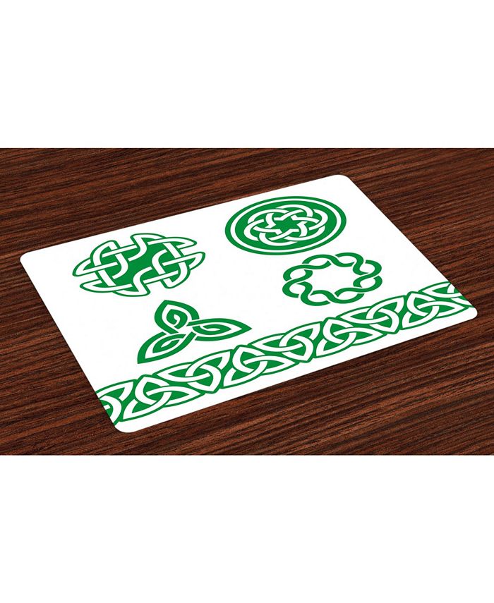 Ambesonne Irish Place Mats, Set of 4 - Macy's