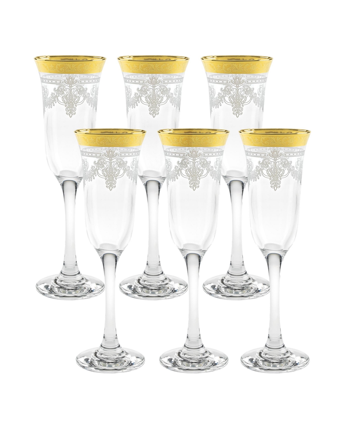 Click here for Lorren Home Trends Flutes with a Stencil Pattern a... prices