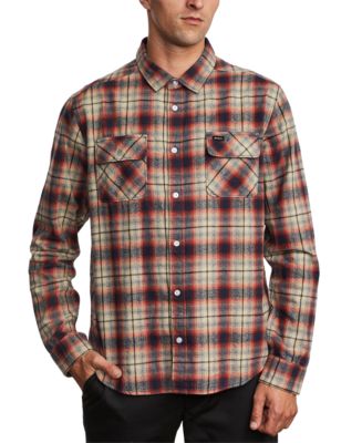 RVCA Men's Hostile Flannel Shirt - Macy's