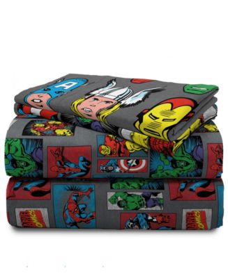 Marvel Superheroes 3-Piece Twin Sheet Set - Macy's