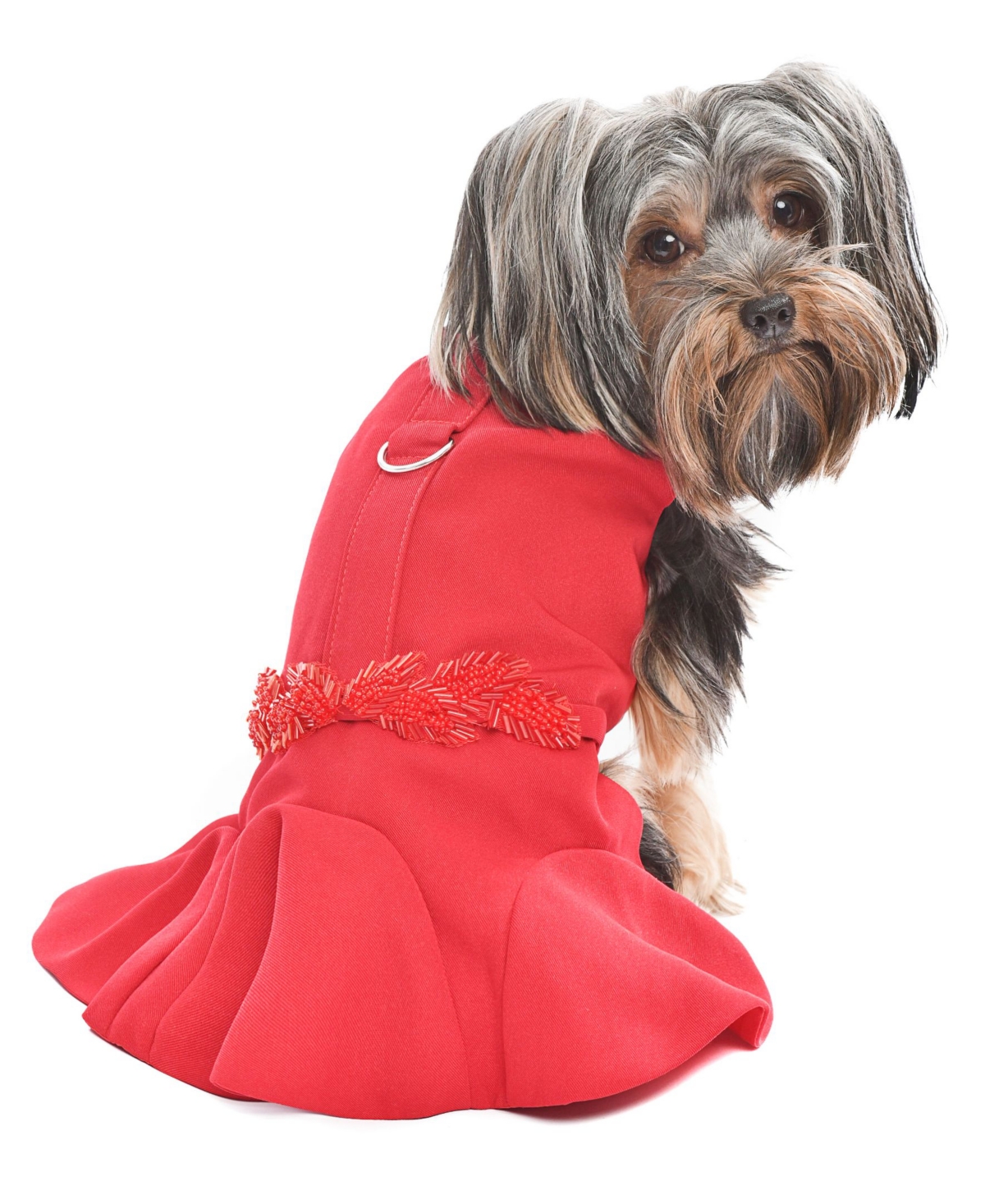 Click here for Parisian Pet Satin Embellished Red Dress - Red prices