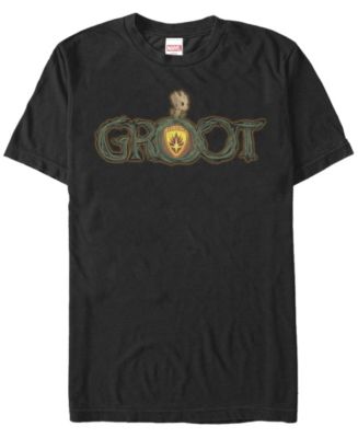 Marvel Men's Guardians of the Galaxy Baby Groot Shield Short Sleeve T ...