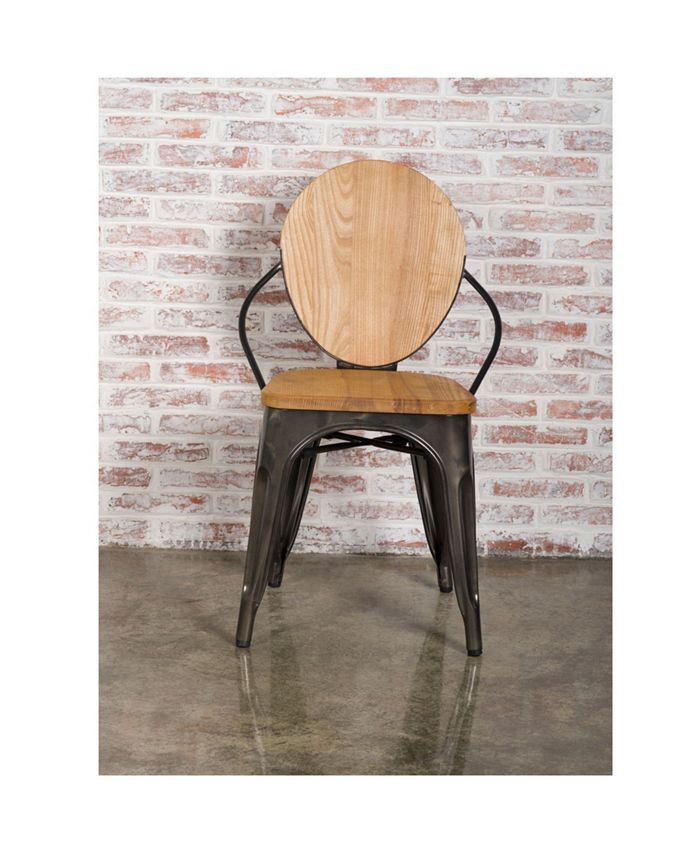 Fine Mod Imports Metal Dining Chair - Macy's