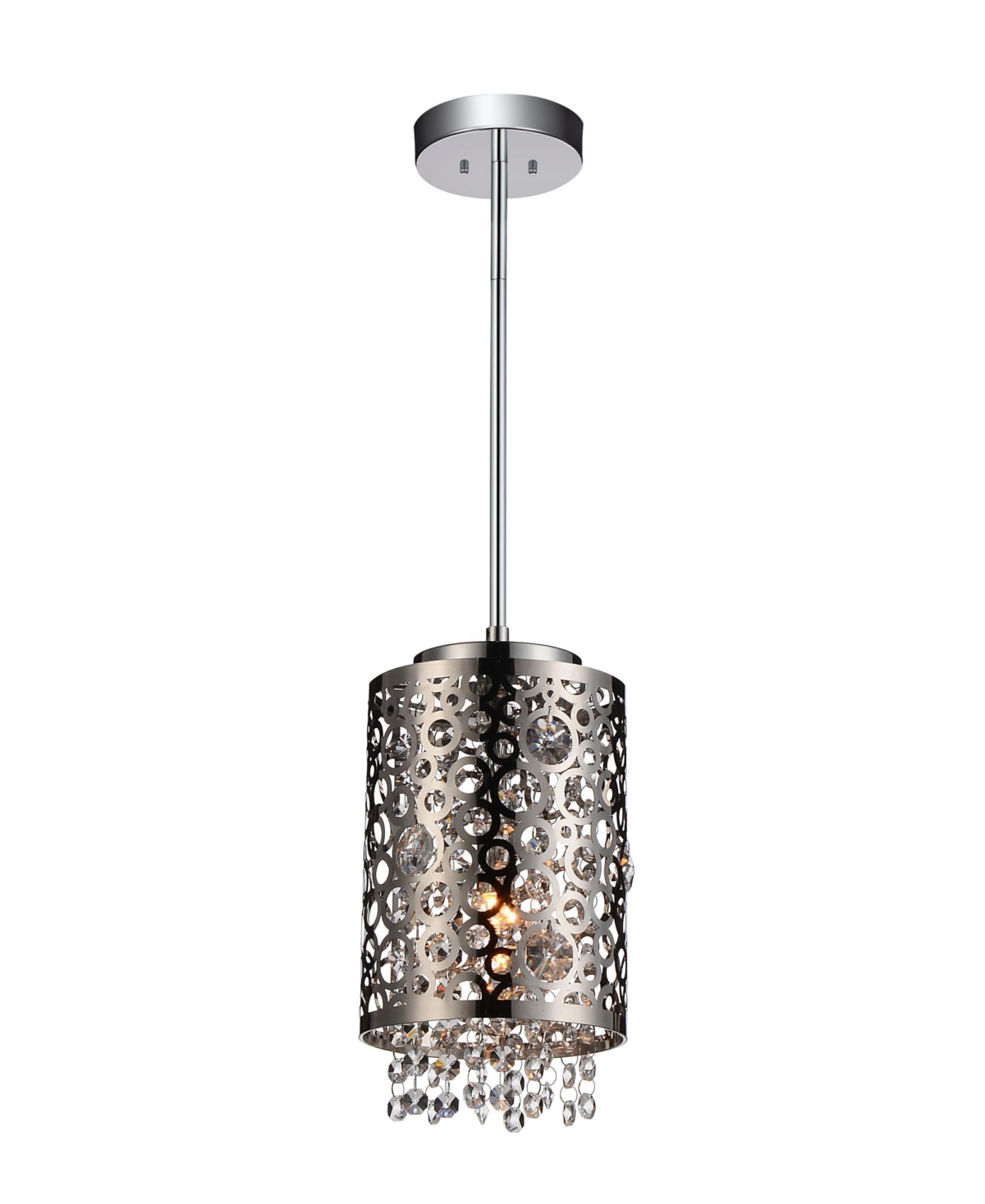 Click here for Cwi Lighting Bubbles 1 Light Mini Pendant - Chrome prices