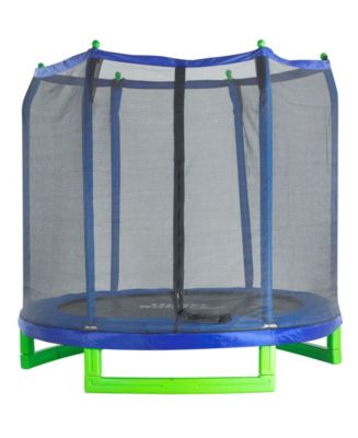 Upper Bounce 7' Indoor-Outdoor "Classic" Trampoline and Enclosure Set ...