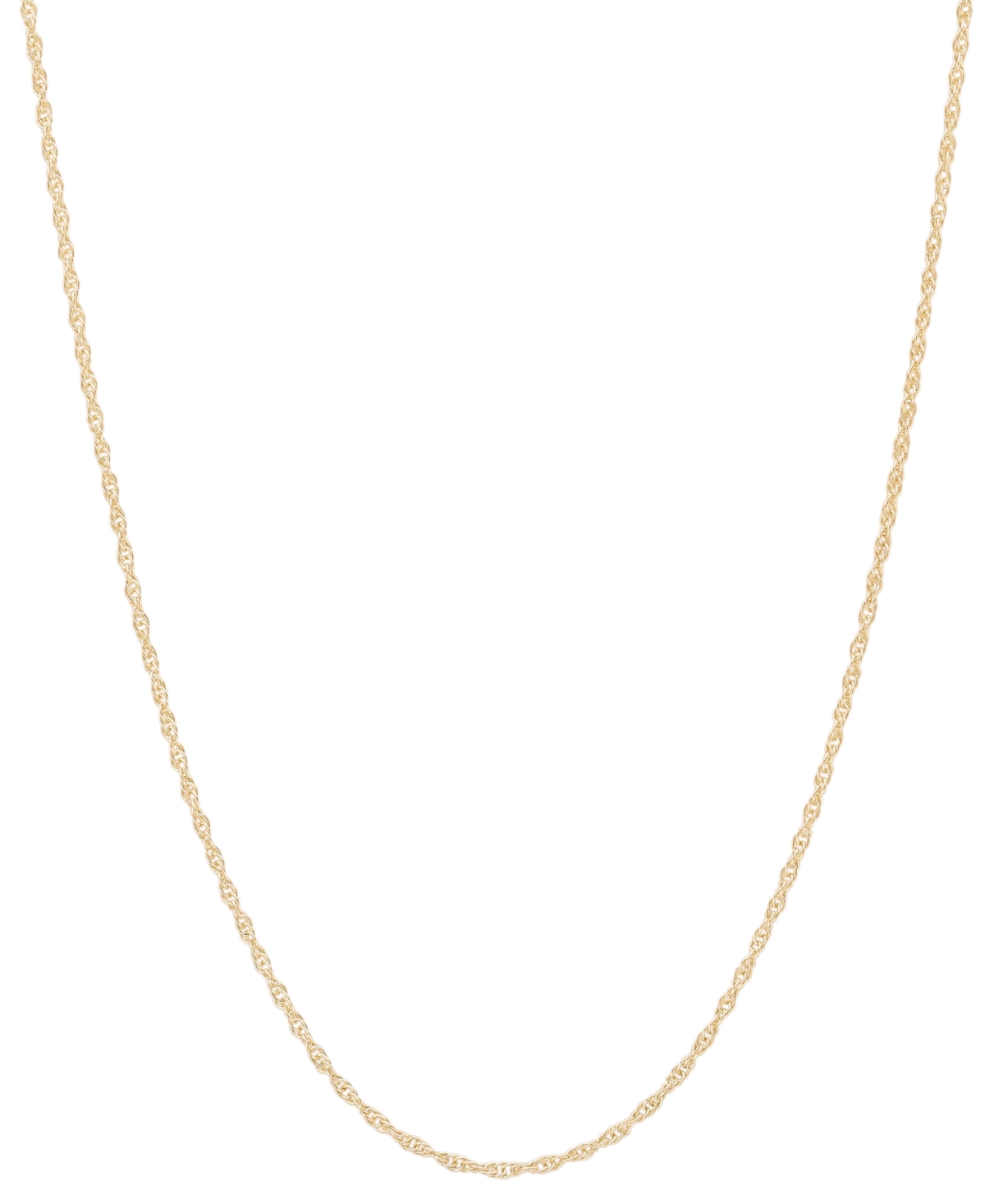 Click here for Lightweight 14k Gold Necklace  18 Light Rope Chain... prices